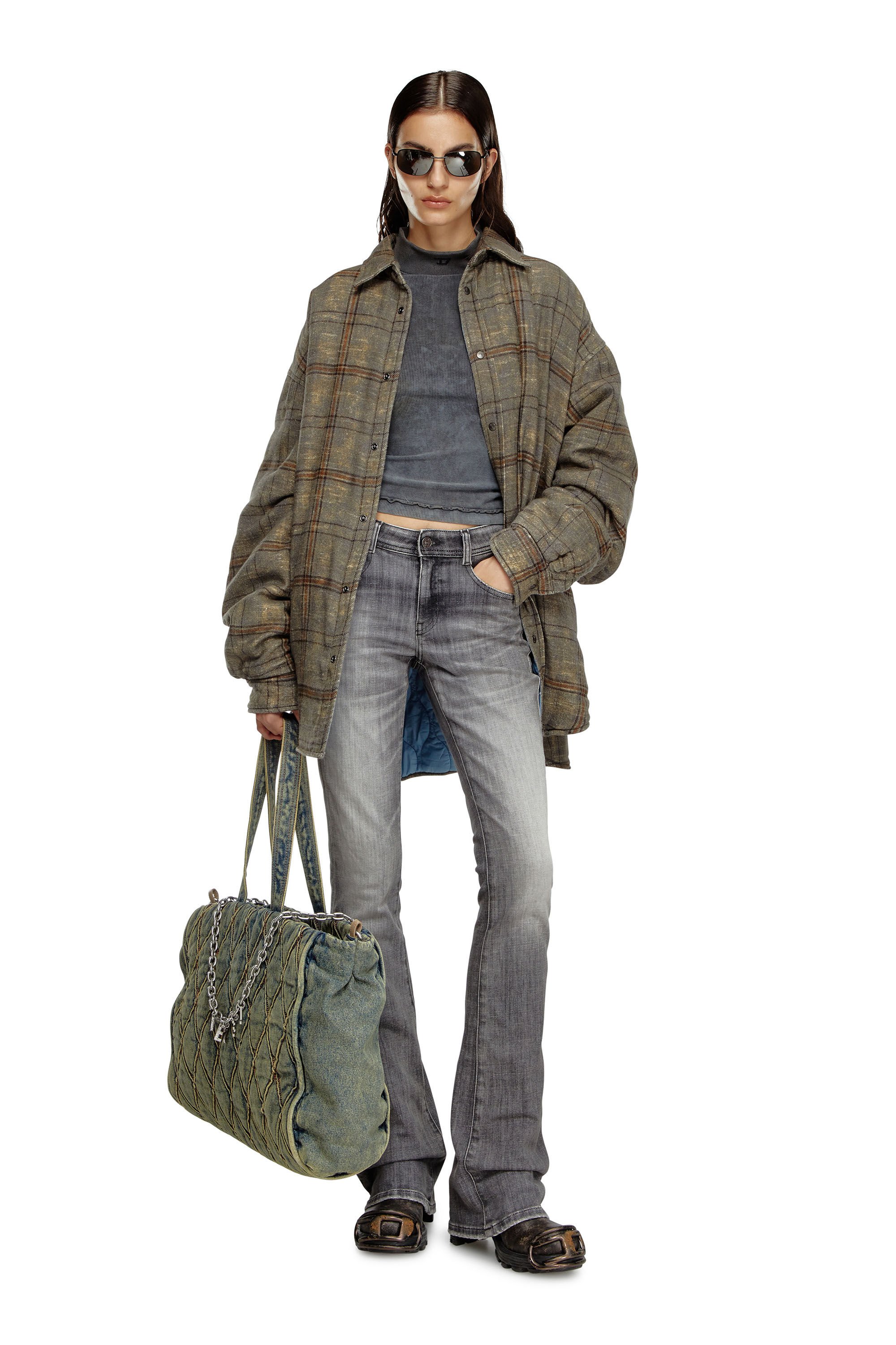 Women's Bootcut Jeans | Grey | Diesel 1969 D-Ebbey Women's Bootcut Jeans | Grey | Diesel 1969 D-Ebbey