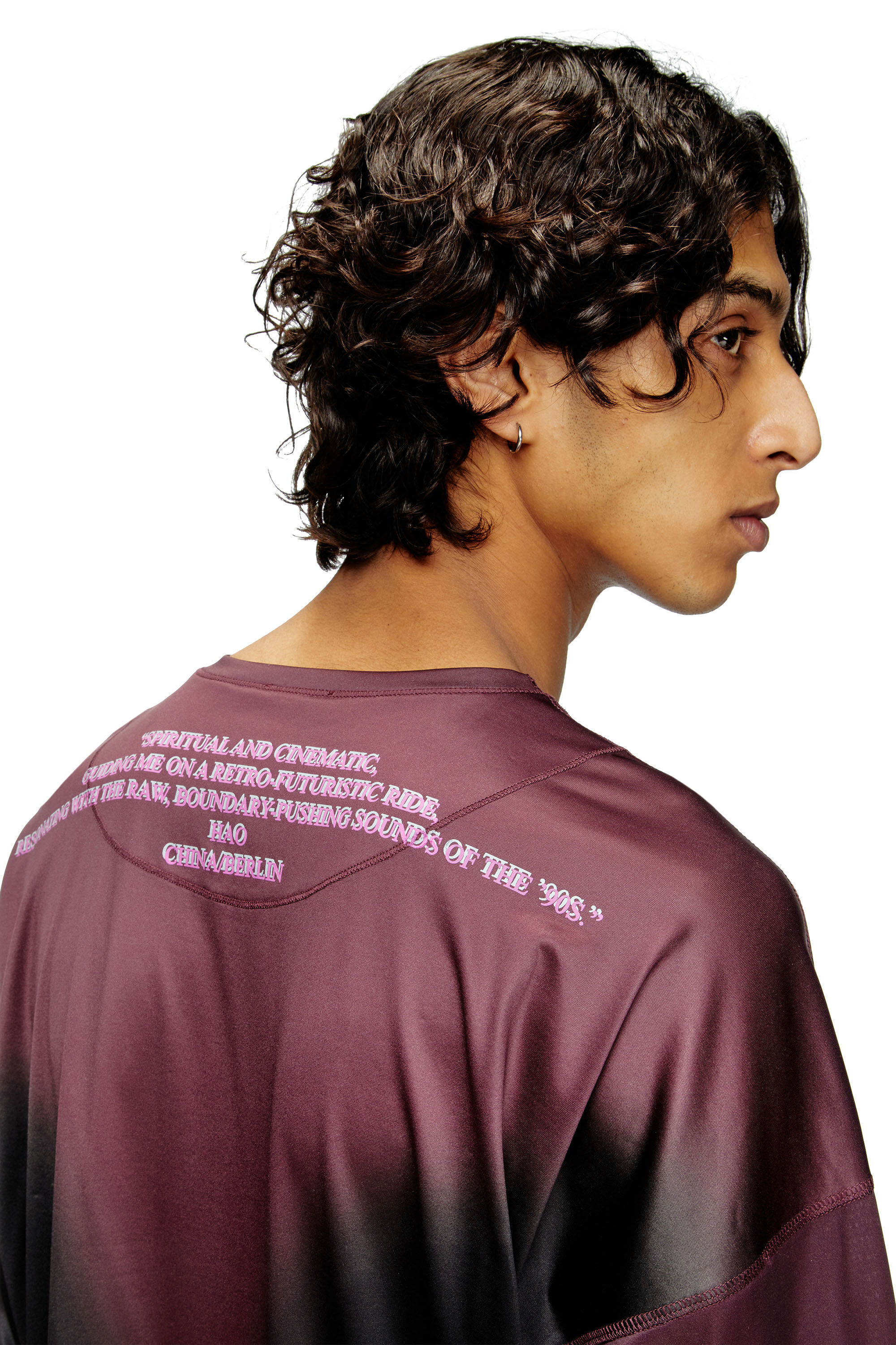Women's Long-sleeve tech-jersey T-shirt with lyrics print Women's Long-sleeve tech-jersey T-shirt with lyrics print